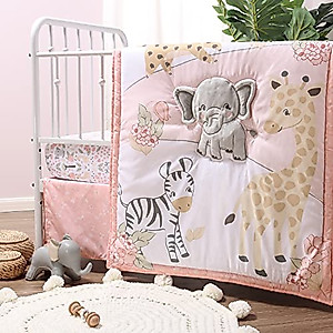 The Peanutshell Crib Bedding Set for Baby Girls, Wildest Dreams, 3 Pieces