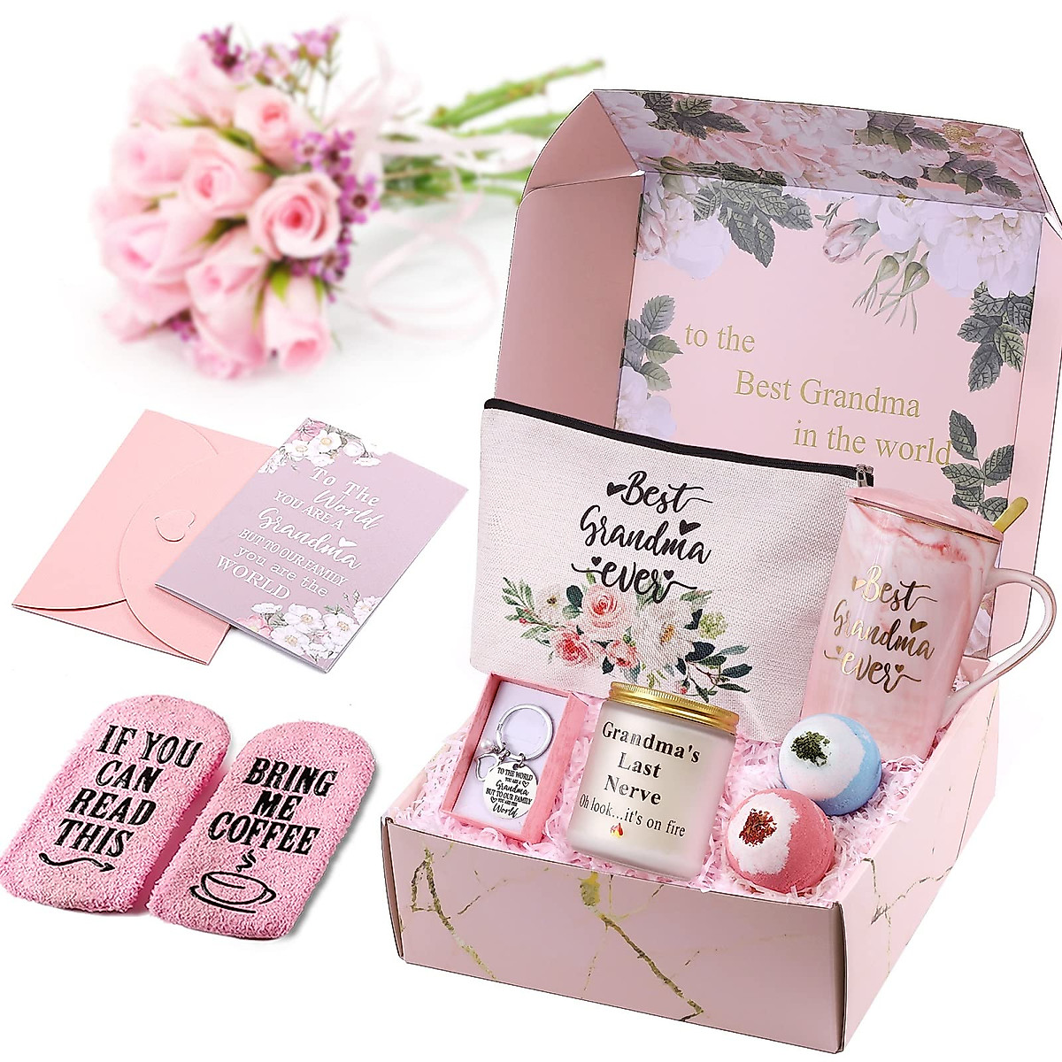 Gifts for Grandma, Grandma Birthday Gifts, Grandma Mothers Day Gift, Christmas Gifts for Grandma, Thoughtful Gifts for Grandma Grandmother, Best Grandma Gifts from Granddaughter/Grandchildren/Grandson