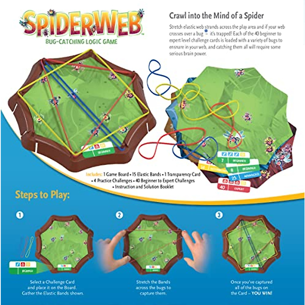 Think Fun Spiderweb: A Bug-Catching Logic Game for Ages 8+