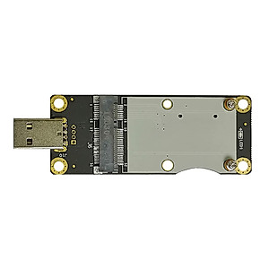 EXVIST 4G LTE Industrial Mini PCIe to USB Adapter W/SIM Card Slot for WWAN/LTE 3G/4G Module Applicable for M2M & IoT Applications Like Raspberry Pi Industrial Router IP Camera Digital Signage etc.