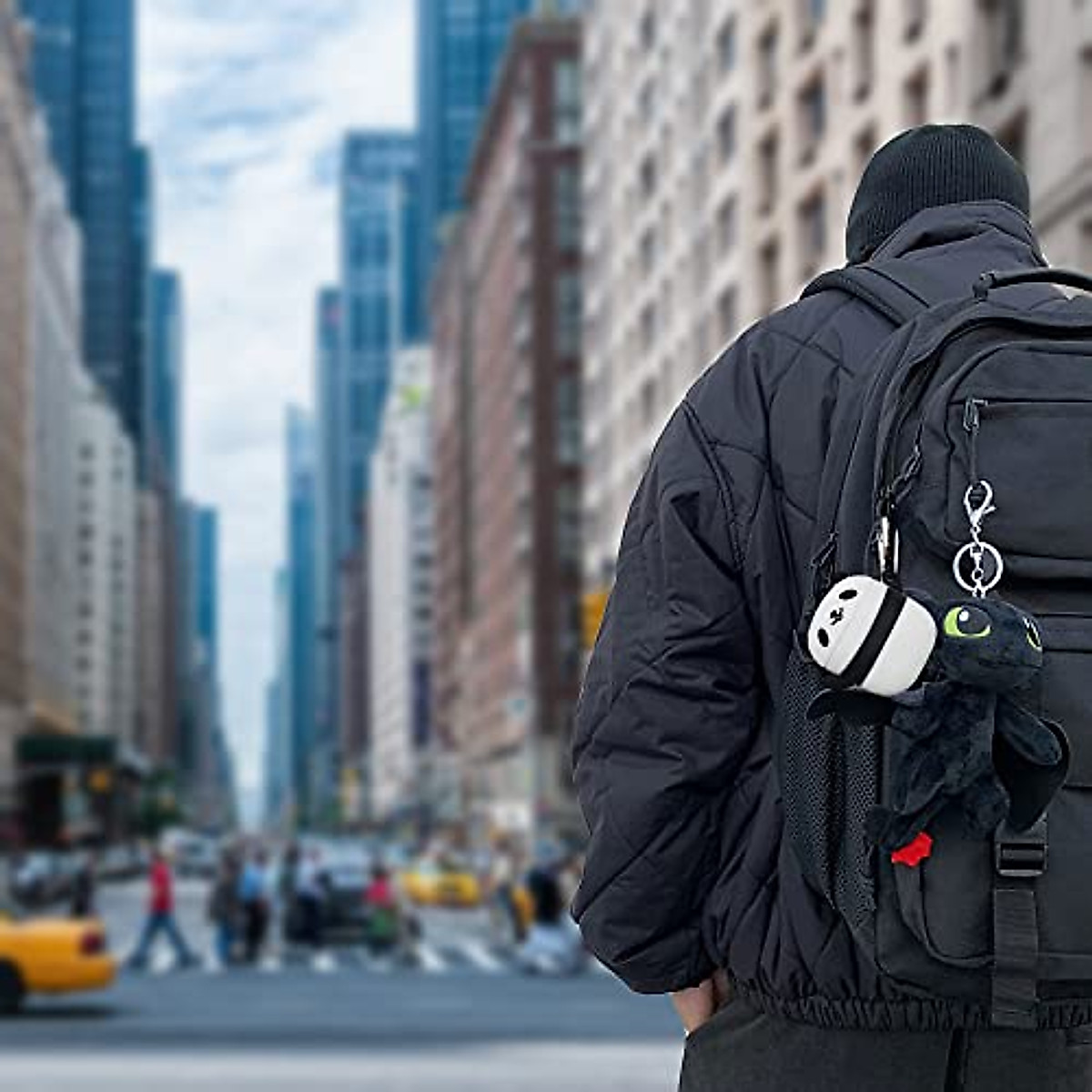 KaKuLan AirPods 3 Case Cover with Keychain, Durable Silicone Cute Cartoon Animal Character Case Cover Compatible with Airpods 3