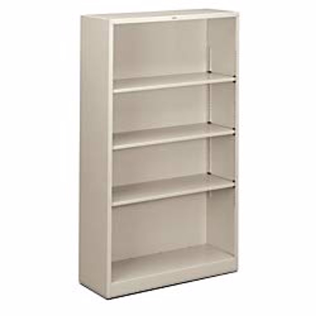 HON S60abcq Four Shelf Metal Bookcase, 34-1/2W X 12-5/8D X 59H, Light Gray