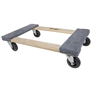 Monster Trucks 4-Wheel Piano Wooden Carpeted Dolly