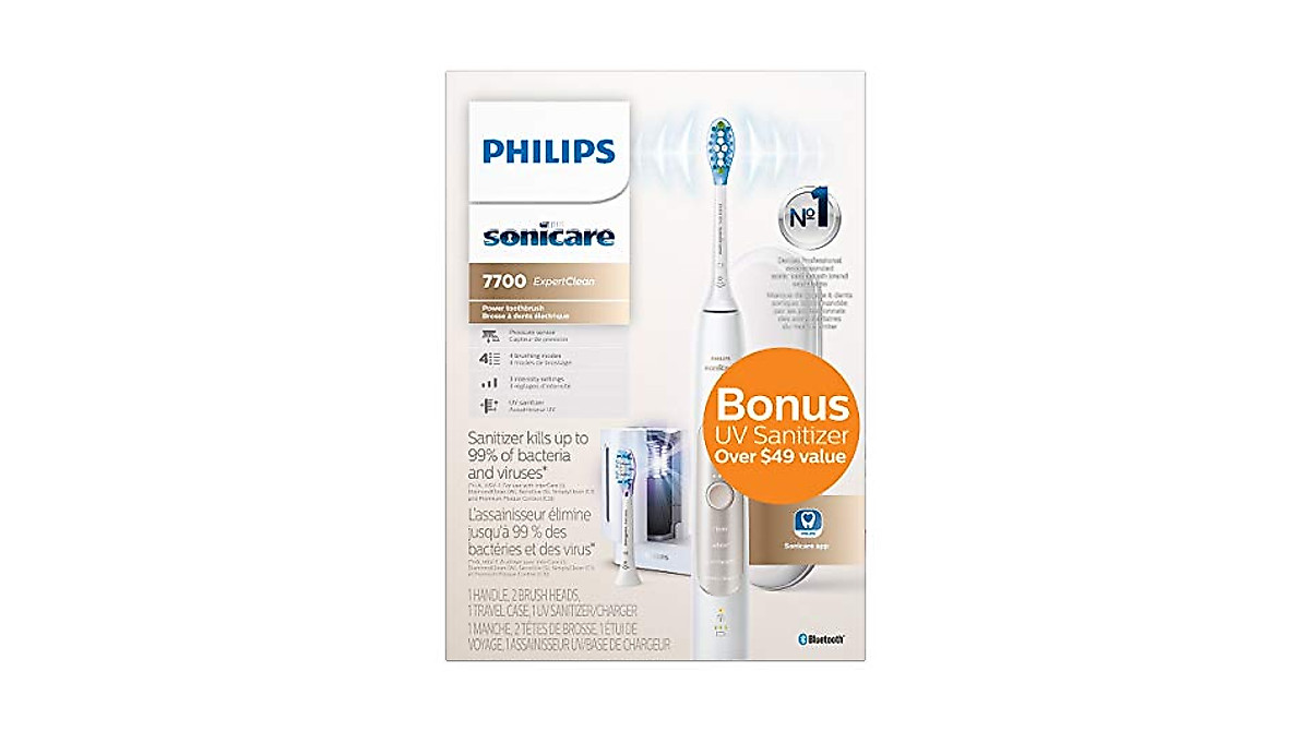Philips Sonicare ExpertClean 7700 Electric Toothbrush - Advanced Hygiene