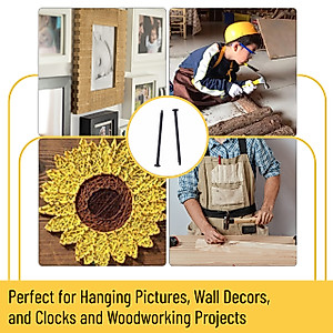 Mr. Pen- Nail Assortment Kit, 600 Pcs, 4 Sizes, Black, Small Nails, Nails for Hanging Pictures, Finishing Nails, Wall Nails for Hanging, Pin Nails, Hardware Nails, Assorted Nails, Galvanized Nails.