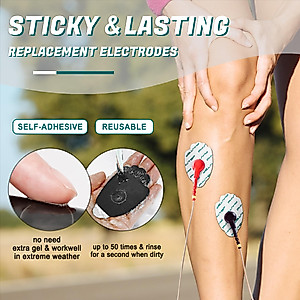 PHYTOP TENS Pads EMS Unit Snap Electrode 20 Pcs with Super Gel