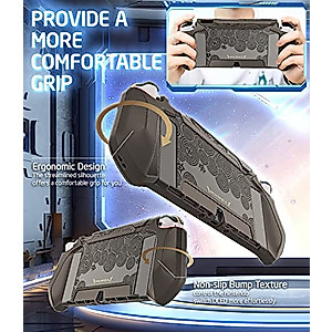 Mumba Dockable Case for Nintendo Switch OLED 2021, [Blade Series] TPU Grip Protective Cover Accessories Compatible with Nintendo Switch OLED 7 Inch and Joy-Con Controller (Earth)