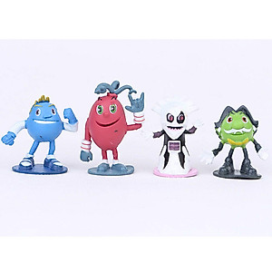 Seamont New Gift PAC-Man and The Ghostly Adventures 12 pcs Movie Action Figure Kids Toy Xmas Gift Cute, 3-5cm