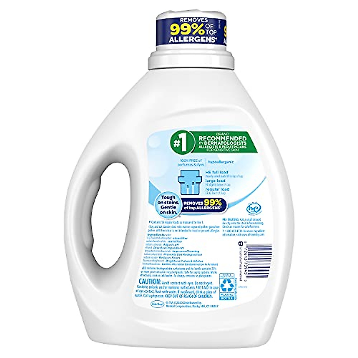 All Liquid Laundry Detergent, Free Clear for Sensitive Skin, 88 Fluid Ounces, 58 Loads