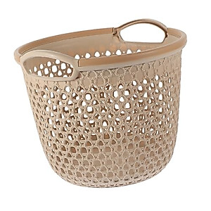 OFFSCH Woven Storage Basket Large Capacity Multi Use Organizer for Tabletop Sundries Laundry and Home Storage Versatile Woven Design for Stylish Organization
