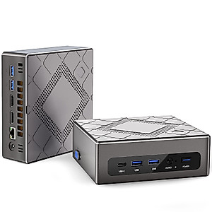 OUVISLITE Mini PC Windows 11 Pro, Intel i5-8259U Mini Computers 16GB RAM 512G M.2 SSD, 4 Cores 8 Thread Small Desktop Computer 4K HDMI VGA Type-C USB 3.0 WiFi 5 BT 4.2, Support Auto Power On