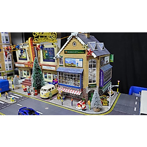 The CityBuilder Corner SUPERMART Cardboard Model Making Kit - O Scale Model Railroad Building