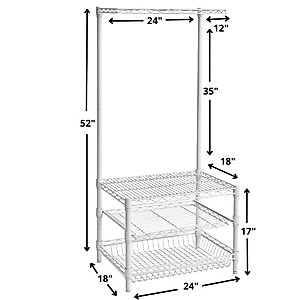 DormCo Suprima® Portable Mini Fridge Organizer - White