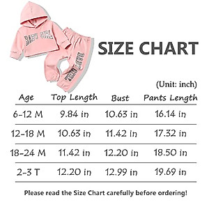 Menglang Toddler Girl Clothes Outfits Baby Girl Cropped Hoodie Pants Fall Winter Sweatshirt Set 2T Girl Clothes 3T