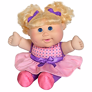 Cabbage Patch Kids Deluxe Babble ‘n Sing Toddler in Pink Fashion, 11” - Squeeze Hand, Giggles, 9 Sing-Along Songs - Classic 1998 CPK Dolls!