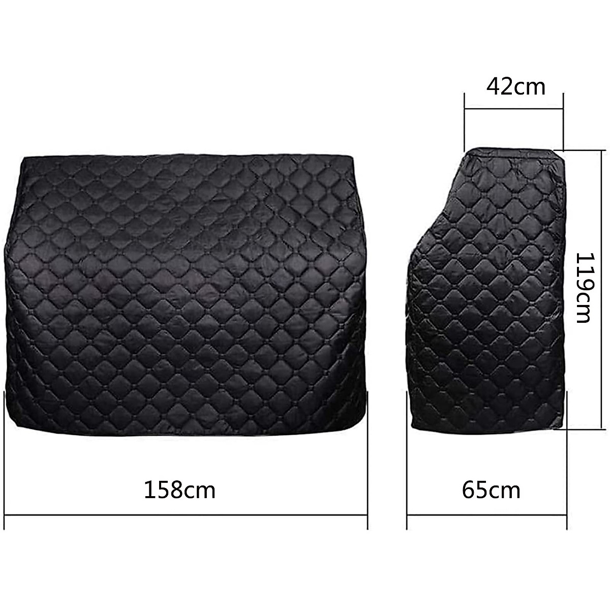 Rvlaugoaa Upright Piano Cover Full Cover Thicken Cotton Lining Waterproof Surface Piano Protection Cover Dust Cover Black Upright Piano Decoration Cover