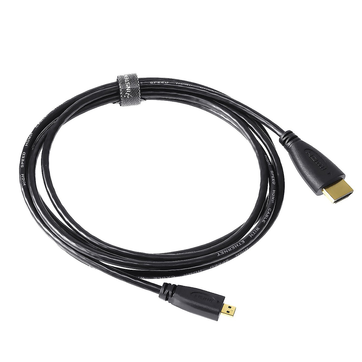 6ft Micro-HDMI (type D) to Regular HDMI (type A) high Speed Cable with Ethernet (up to 1440p) for MOTOROLA MB810 DROID X / HTC Touch EVO 4G