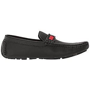 Guess Men's AUROLO Driving Style Loafer, Black 001, 12