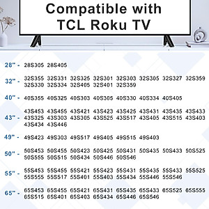 [Upgraded Version] TV Base Stand for TCL 28" 32" 40" 43" 49" 50" 55" 65 inch Roku TV Legs, TV Legs for TCL Roku TV Stand Legs with Screws Set