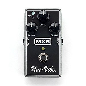 MXR M68 Uni-Vibe Chorus Vibrato Effects Pedal BUNDLE with AC/DC Adapter Power Supply for 9 Volt DC 1000mA, 2 Metal-Ended Guitar Patch Cables AND 6 Dunlop Guitar Picks