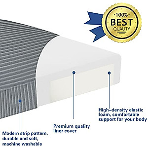 MeMoreCool Folding Mattress 4-Inch Memory Foam Foldable Mattress, Tri-Folding Mattress Futon/Camp/Travel Mattress Topper, Portable Mattress Floor Bed Couch for Guest, Cushion & Floor Mattress 2 in 1