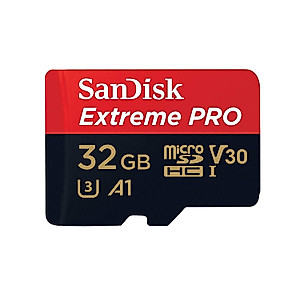 SanDisk 32GB Micro Extreme Pro Memory Card for Steam Gaming Tablet Stream Deck (SDSQXCG-032G-GN6MA) Class 10 V30 U3 100MB/s SDHC Bundle with (1) Everything But Stromboli SD & Micro Memory Card Reader