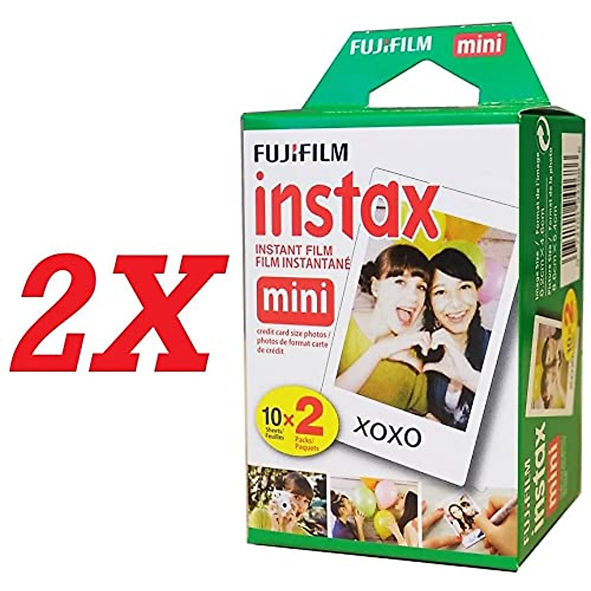 Fujifilm Instax Mini 11 Camera with 2X Fuji Instant Film Twin Pack - Fujifilm Instax Mini Rainbow Film Total 50 Shoot+ Case, Album, Stickers, Accessories (Lilac Purple)