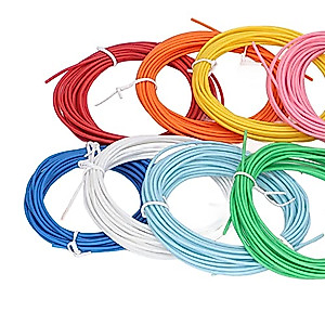 PCL Filament Refill for 3D Pen, 1.75mm 16.4 Feet PCL Consumables for 3D Pen Easy and Bright Use 10 Colors for Replacement