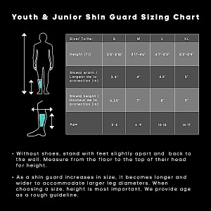 adidas Unisex-Child Performance Youth Sock Shin Guards, Black/White, Large