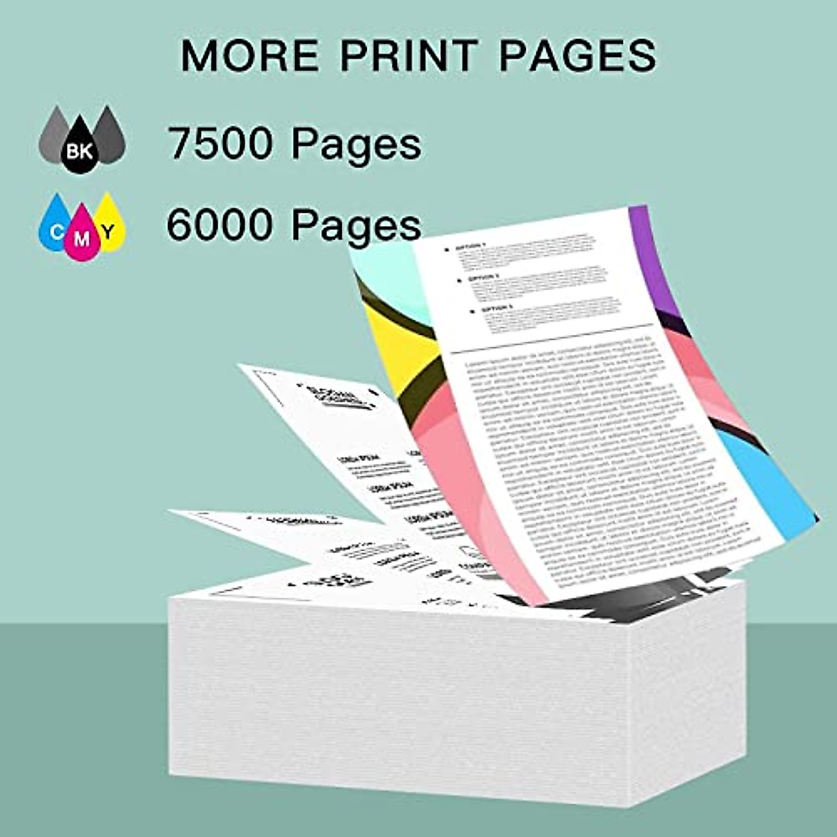 Printers Jack Compatible 502 T502 Refill Ink Bottles Replacement for EcoTank ET-2750 ET-3750 ET-4750 ET-2760 ET-3760 ET-4760 ET-2700 ET-3700 ET-3710 ET-15000 ST-2000 ST-3000 ST-4000 Printer