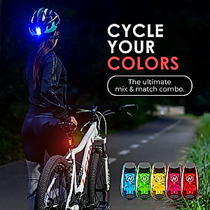 LED Safety Light (2 Pack) - Clip On Strobe/Running Lights for Runners, Dog, Bike, Walking, Boat, Kayak, Stroller and More - High Visibility Accessories for Your Reflective Gear, Bicycle, Green