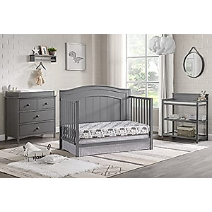 Oxford Baby Nolan 4-in-1 Convertible Crib, Dove Gray, GreenGuard Gold Certified