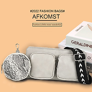 Small Crossbody Bag Leather Shoulder Bag for Women Stylish Designer Purses Retro Wallet Handbags with Coin Purse