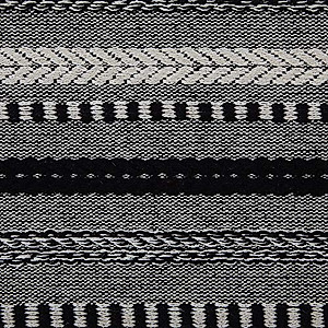 DII Farmhouse Braided Stripe Table Runner Collection, 15x108 (15x113, Fringe Included), Black