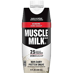 Muscle Milk Genuine Protein Shake, Vanilla Crème, 25g Protein, 11 Fl Oz (Pack of 4)