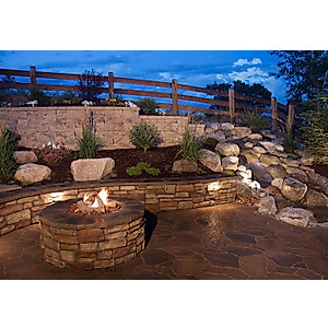 GKOLED 12 Inch LED Hardscape Lighting, Low Voltage Paver Wall Step Lights, 22pcs LED Chips for Even Light Distribution, 2700K Warm White, 12V AC/DC (8-Pack)