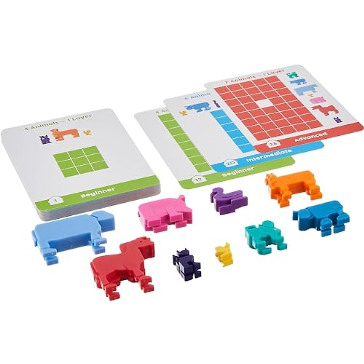Brainwright Hay STAX - The Barnyard Packing Puzzle Multicolor, 5"