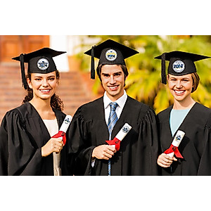 WhatSign 36Pcs Class of 2024 Graduation Stickers Labels 1.5" Graduation Gift Tags Stickers Graduation Presents Labels Stickers for Envelope Seal Cards Boxes Gift Wrap Party Favors Decorations