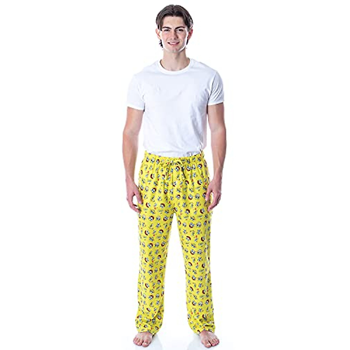 Nickelodeon Men's SpongeBob SquarePants Face Expressions Loungewear Pajama Pants (3X-Large)