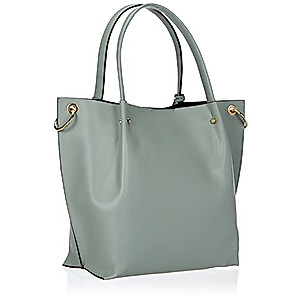 A|X Armani Exchange Women's Medium Woven Shopping Bag, Magnesium, OS