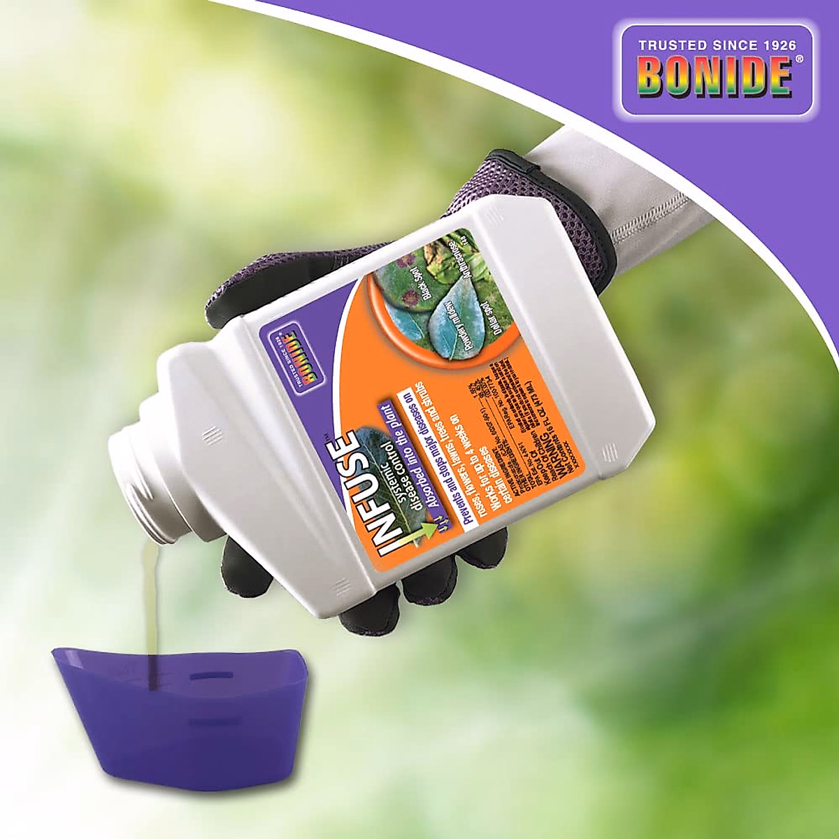 Bonide Infuse Systemic Disease Control, 16 oz Concentrated Solution for Plant Disease Control, Long Lasting & Waterproof