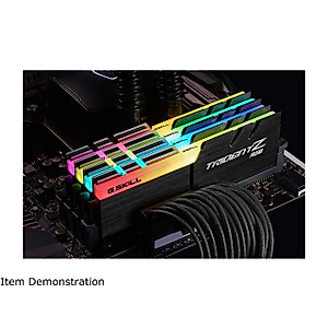 G.SKILL Trident Z RGB Series (Intel XMP) DDR4 RAM 128GB (4x32GB) 3200MT/s CL16-18-18-38 1.35V Desktop Computer Memory UDIMM (F4-3200C16Q-128GTZR)