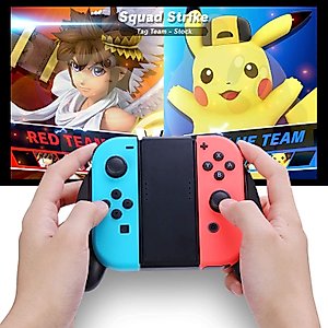 HEYSTOP Grip Compatible with Nintendo Switch OLED/Nintendo Switch JoyCon 3 Pack, Wear Resistant Game Switch Controller Handle Case Kit for Nintendo Switch Joy Con, Black
