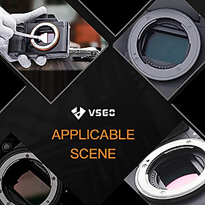 VSGO VS-S03E New Full Frame Camera Cleaning Kit 12pcs Sensor Cleaning Swab and 10ml Cleaner for Sony Nikon Canon FF CCD CMOS Clean
