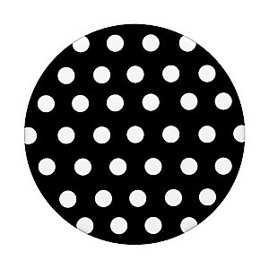 Polka Dot Black and White PopSockets PopGrip: Swappable Grip for Phones & Tablets