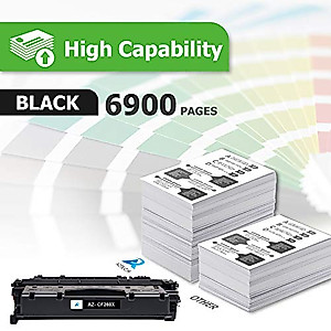 Aztech Compatible Toner Cartridge Replacement for HP 80X CF280X 80A CF280A for HP Pro 400 M401A M401D M401N M401DNE MFP M425DN Printer Ink (Black, 4-Pack)