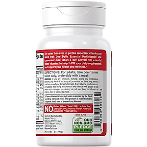 One Daily Multivitamin | 100 Mini Tablets | Non-GMO & Gluten Free Supplement | for Men and Women | by Nature's Truth