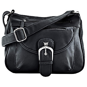 Purse King Pistol Concealed Carry Handbag (Black)