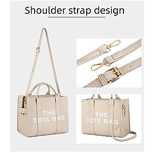 IMPRINTNATION The Tote Bag for Women.PU Leather Handbag with Shoulder Strap and Zipper Closure