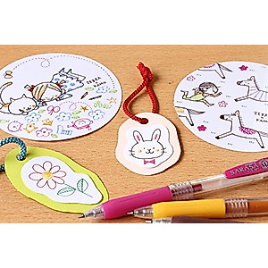 ZEBRA Sarasa Clip Gel Ink Ballpoint Pen, 0.4mm, 10 Color Set (JJS15-10CA)